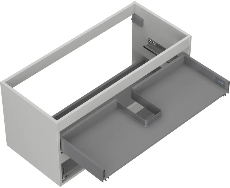 Mexen Box-A, závěsná skříňka 100 cm, 2 zásuvky, šedá matná, 91AX0-1000-470-2-62