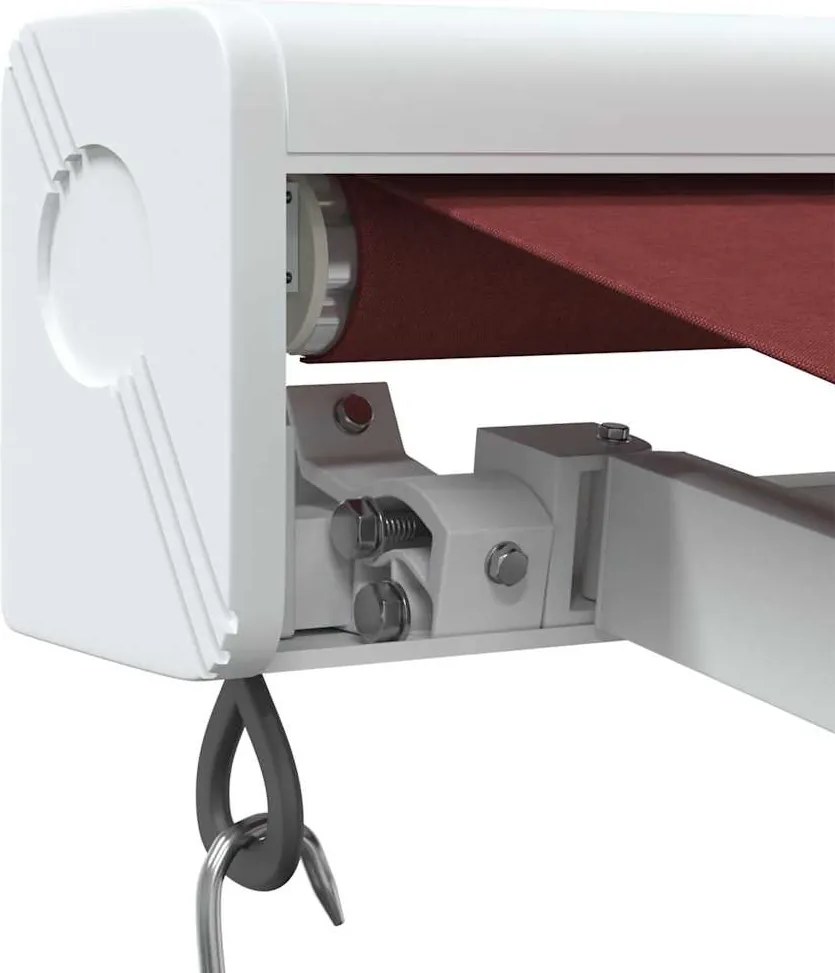Ručně zatahovací markýza burgundská 350 x 250 cm 3215314