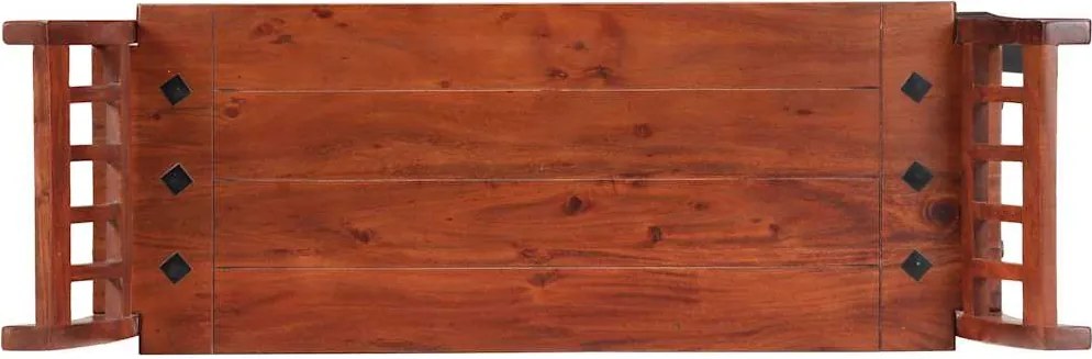 Lavice 111 cm masivní akáciové dřevo 286264