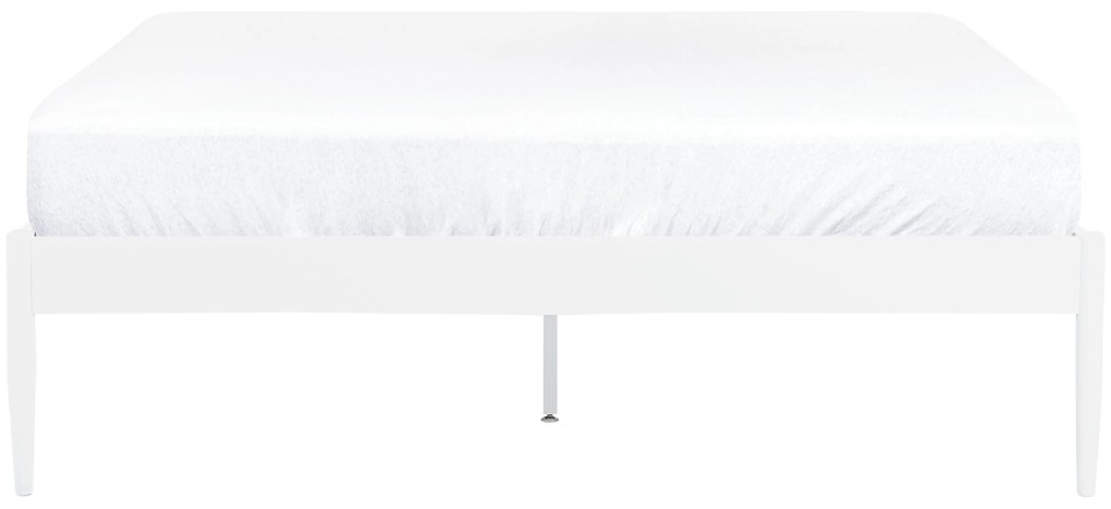 Kovová postel 160 x 200 cm bílá VAURS Beliani