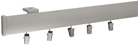 CARDINAL jednoduchá kolejnicová stropní garnýž Classic satyna 240cm
