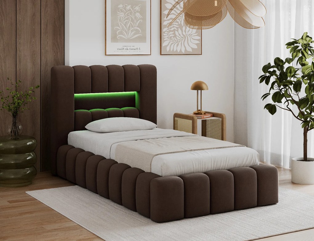 Postel Lamica 90x200 + Dřevěný rám/Standardní zdvih/kontejner