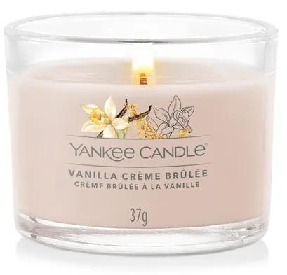 Yankee Candle Votivní svíčka ve skle Vanilla Creme Brulee, 37g