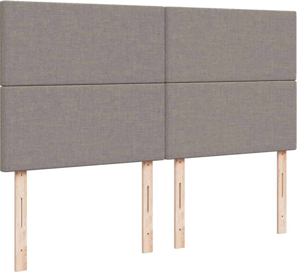 Box spring postel s matrací taupe 180x200 cm textil 3291356