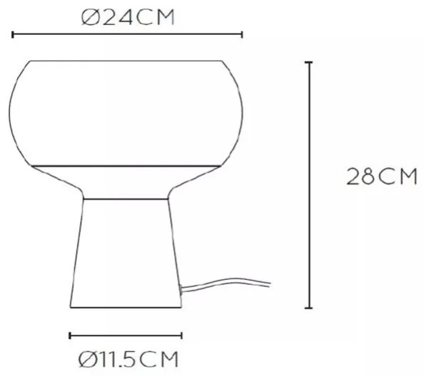Lucide 05540/01/30 - Stolní lampa FARRIS 1xE27/25W/230V černá