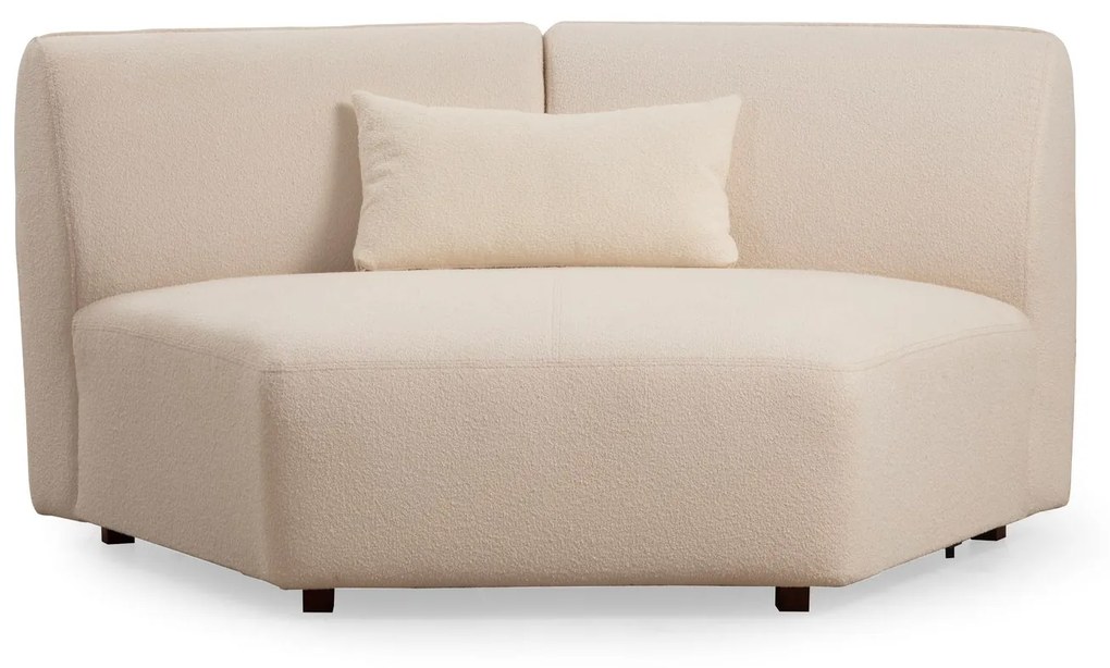 Atelier del Sofa Rohová sedací souprava Mentıs Corner 5 (L1+Cx+2Xr), Krémová