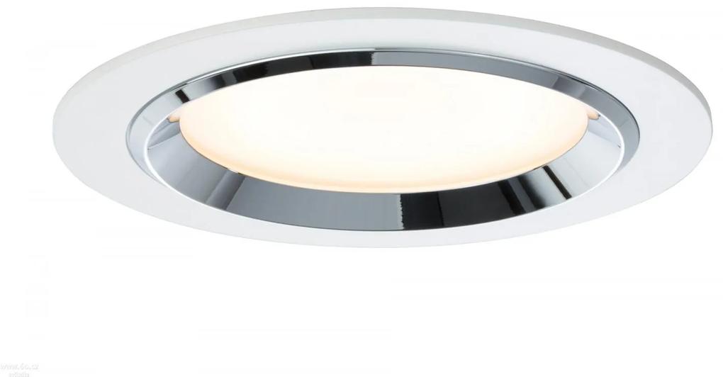 Paulmann 92693 Premium Line Dot, set  kulatých svítidel v kombinaci chromu a bílé, 3x8W LED, prům. 15cm