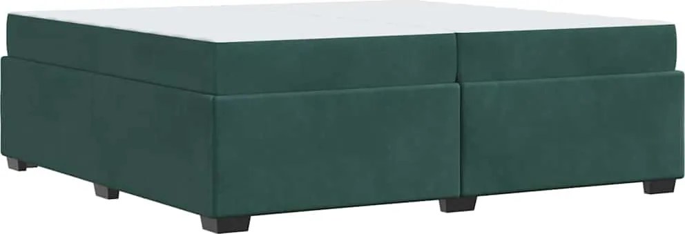 Rám postele s matrací Tmavě zelená 200 x 200 cm textil 3399311