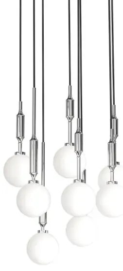 Designový lustr Ero 13 chrom