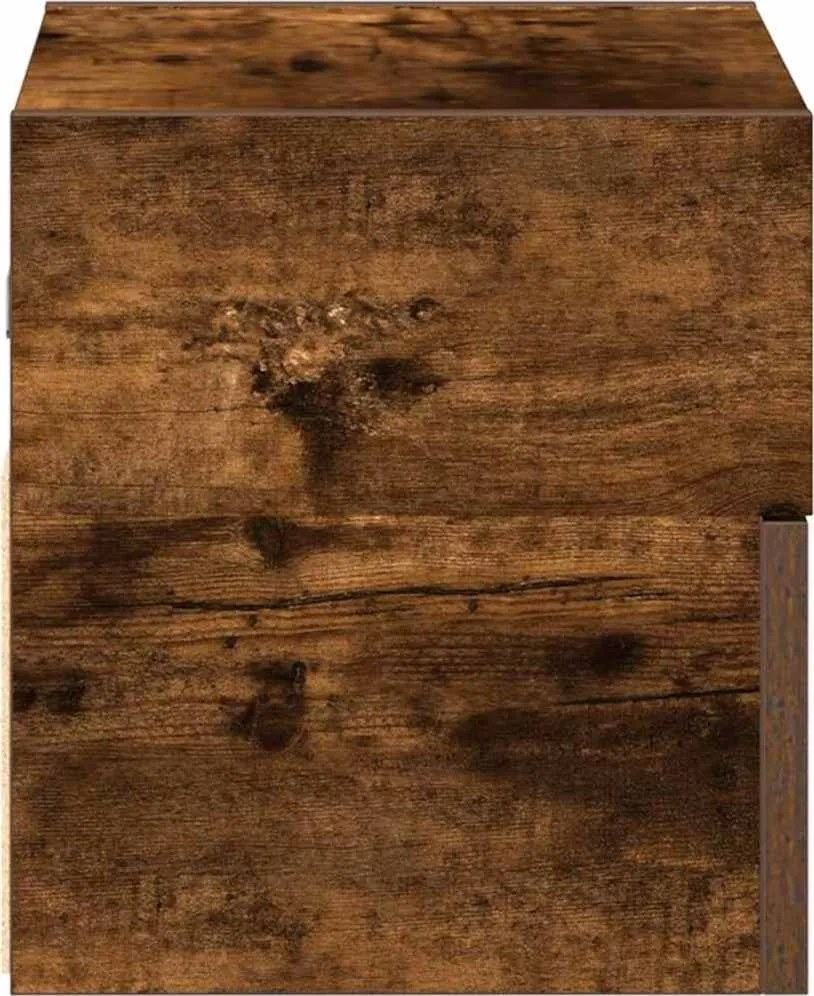vidaXL Nástěnný noční stolek 45x26x28,5 cm [858598] Barva: kouřový dub