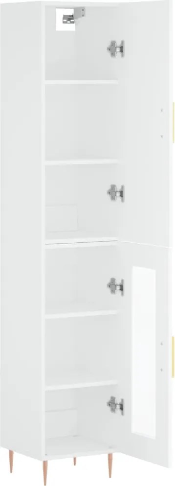 Skříň highboard bílá 34,5 x 34 x 180 cm kompozitní dřevo 3199033