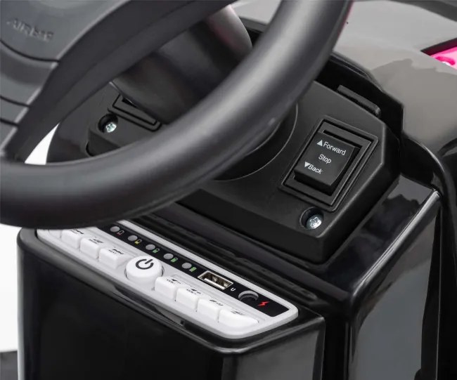 Elektrický traktor Milly Mally s přívěsem růžový