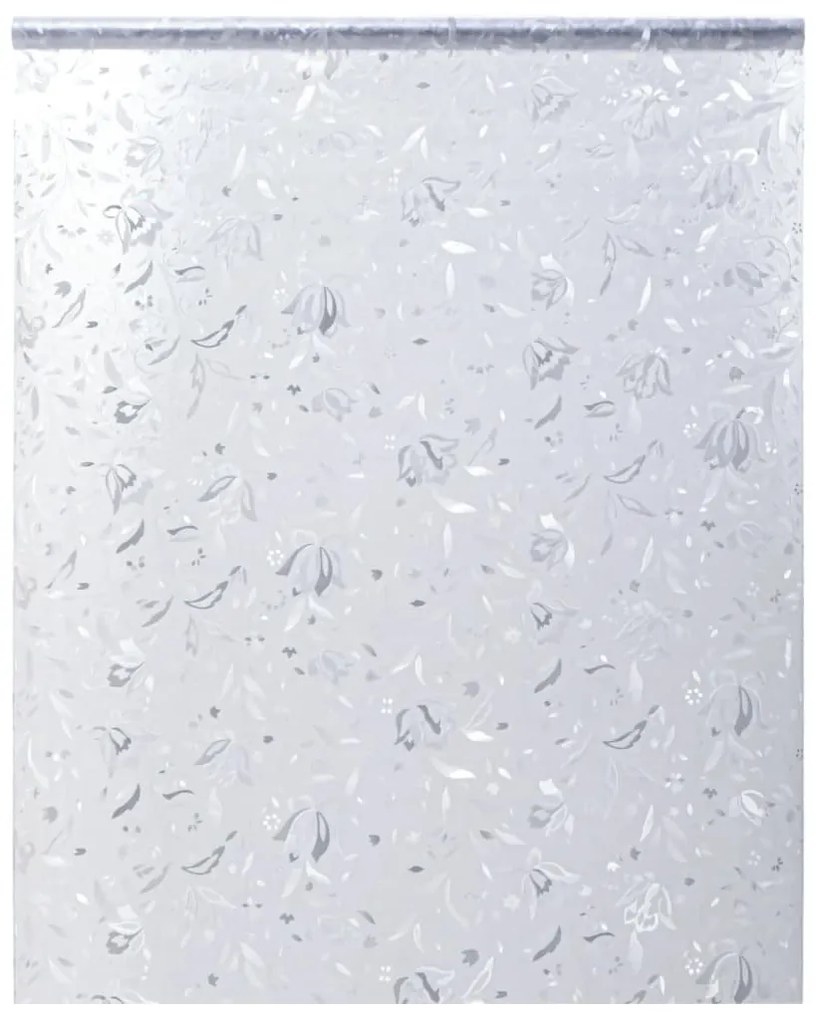 Okenní fólie matná květinový vzor 90 x 500 cm PVC 155849