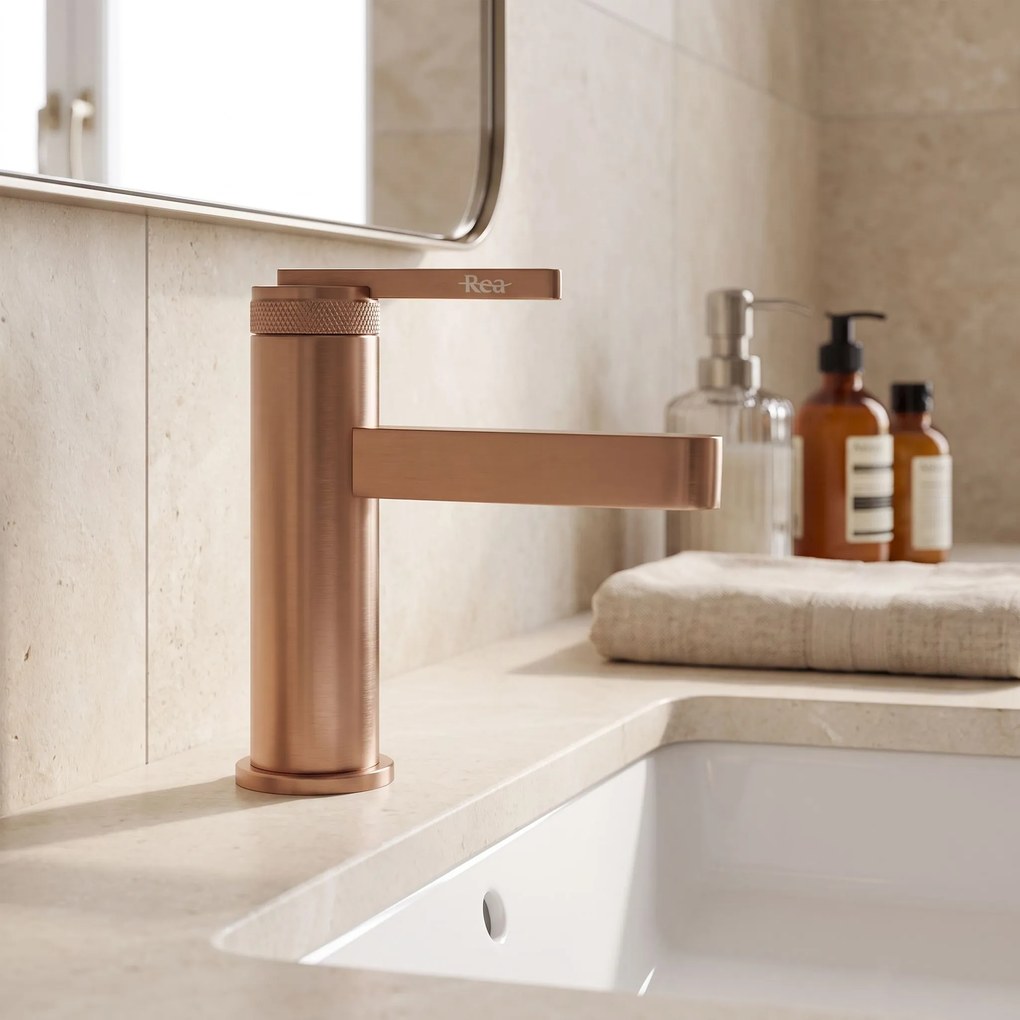 Rea, Koupelnová baterie Rea Grace Brush Copper, REA-B8933