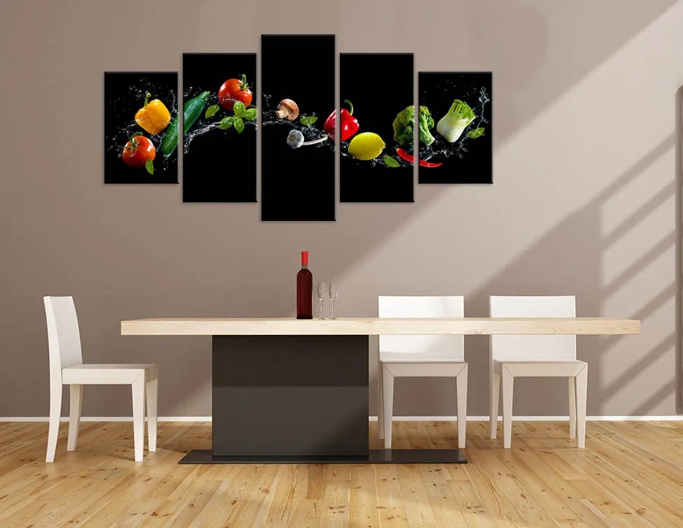 Obraz do kuchyně zelenina Velikost (šířka x výška): 100x50 cm