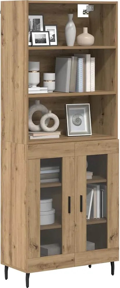 Vysoký bufet 2 ks Artisanový dub 69,5 x 32,5 x 180 cm 3403178