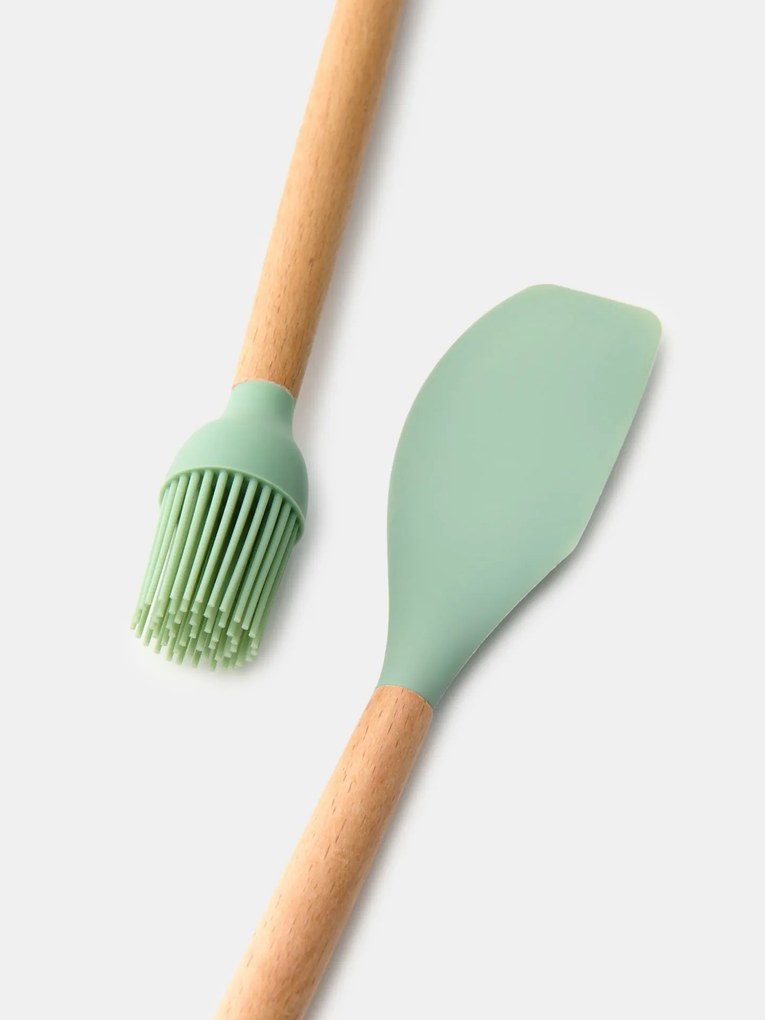 Sinsay - Sada: stěrka a kuchyňský štětec 2 pack - zelená