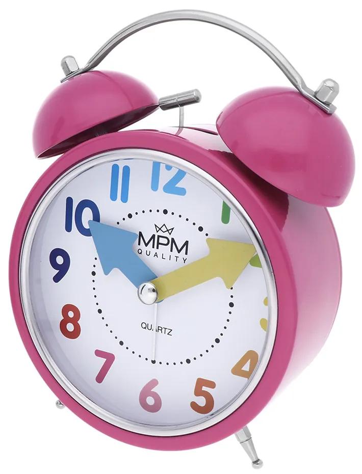 MPM Dětský růžový budík MPM Happy Day - A C01.4300.23