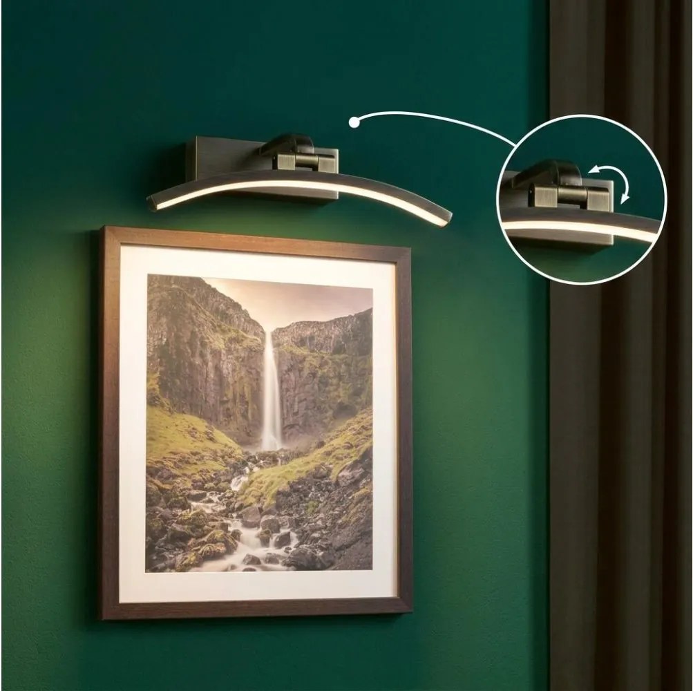 Paulmann 95559 - LED/6W Obrazové svítidlo BENTO 230V 30 cm mosaz