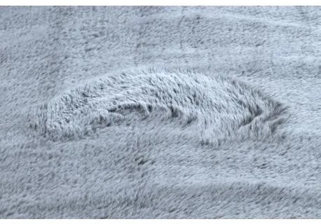 Kusový koberec pratelný LAPIN Shaggy, protiskluzový, šedá, slonová kost velikost 180x270 cm | krásné koberce cz