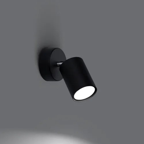 Nástěnné svítidlo SOLLUX LEMMI 1 černé GU10 1x40W bez žárovky SL.1126