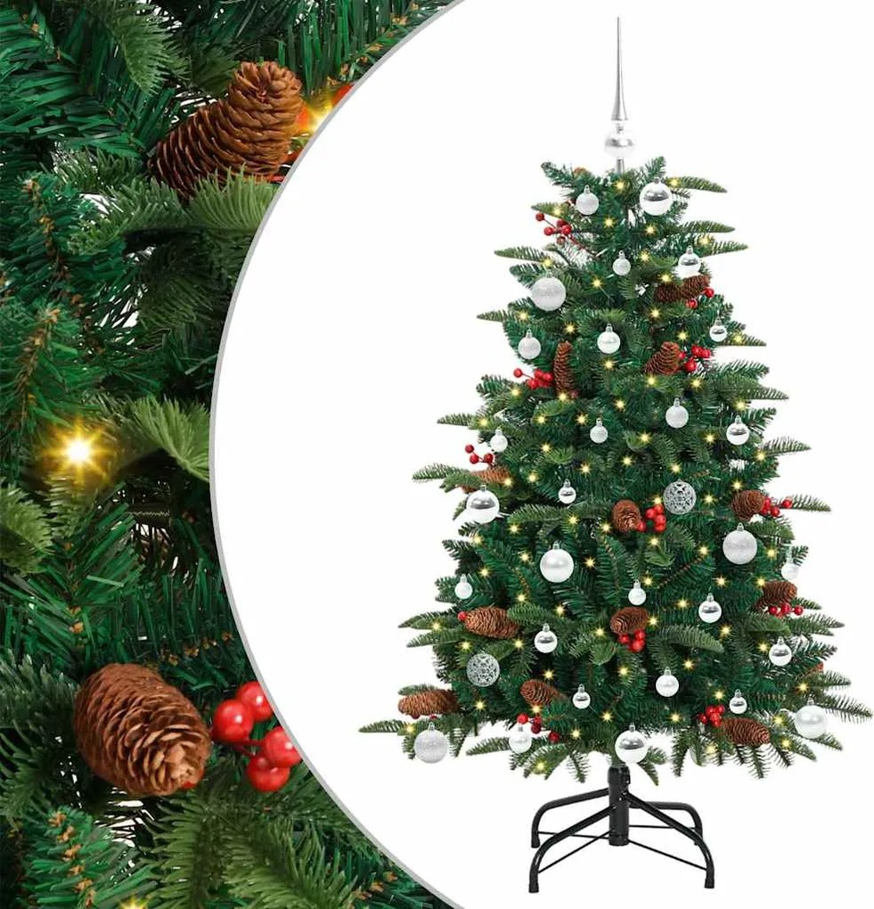 Umělý vánoční stromeček Zelená 150 cm PVC, kov a plast 3395546