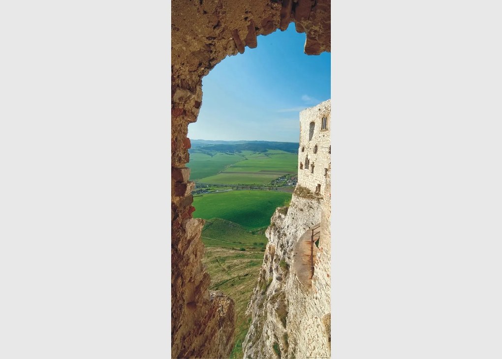 Vliesová fototapeta na zed' Otvor v Kamenné Zdi | 202 x 90 cm | DFTNV2878