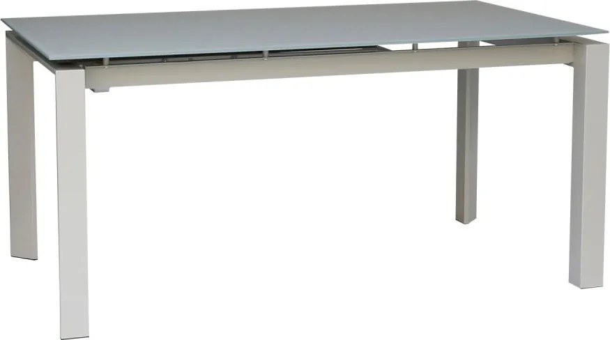 Šedý rozkládací jídelní stůl sømcasa Selena, 160 x 90 cm