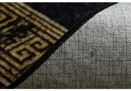 Dywany Luszczow Dětský kusový koberec MIRO 51223.806 pratelný  Rám, řecký protiskluz, černý / zlatý Rozměr koberce: 140 x 190 cm