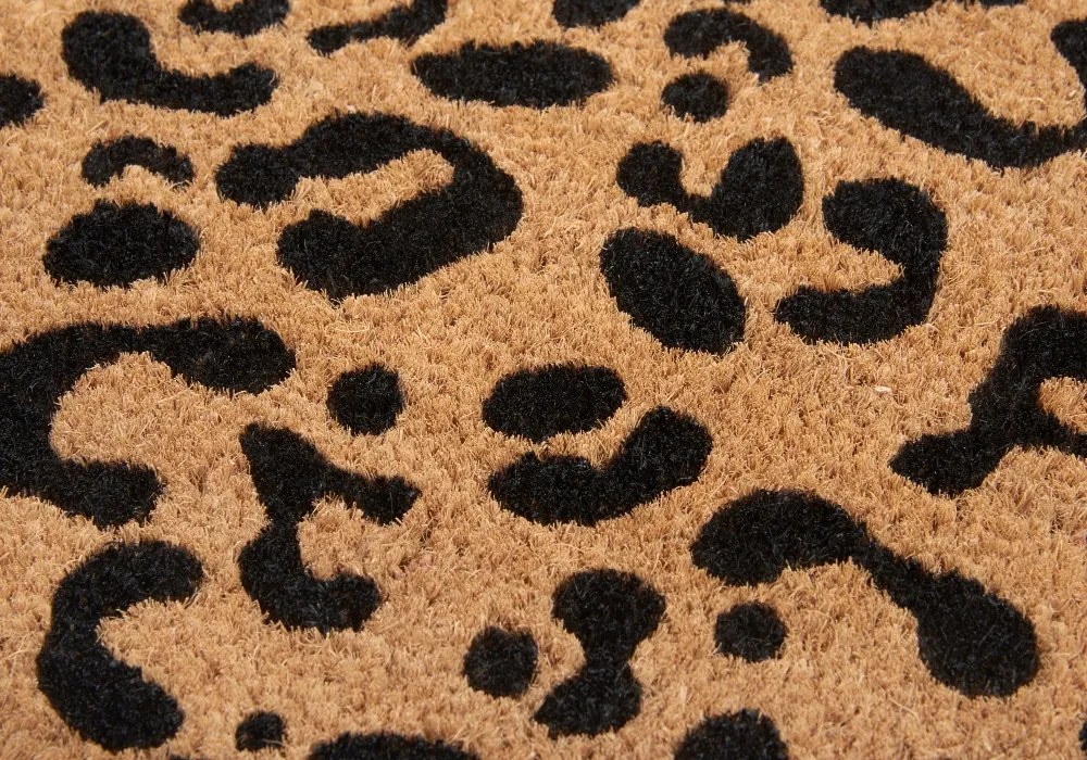 Hanse Home, Rohožka kůže gepard 105673 - na ven i na doma, 45x75, hnědá, chodba / předsíň
