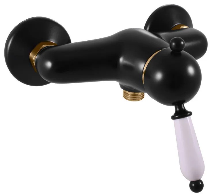 Slezák Rav Labe Retro vodovodní baterie sprchová 150mm černá matná/zlato L581.5CMATZ