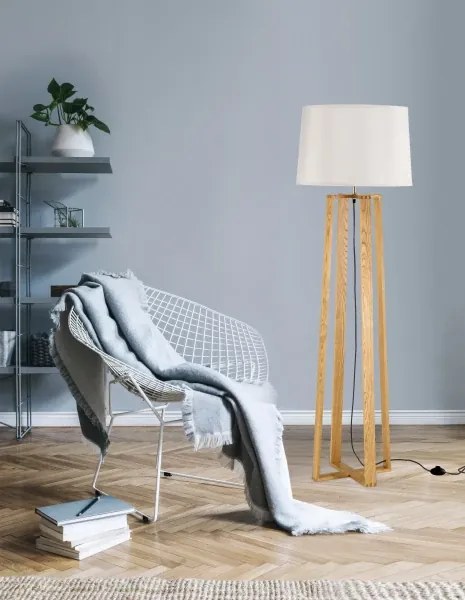 Dřevěná stojací lampa Alma 38