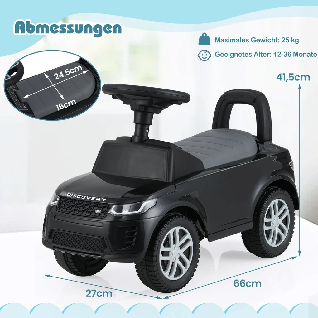 Costway Pojízdné auto s úložným prostorem, pojízdné auto, dětské