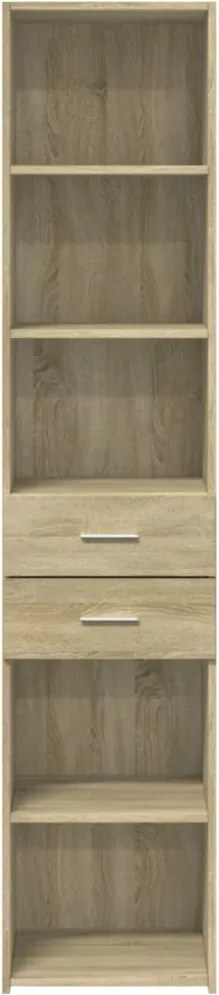 Skříň highboard dub sonoma 40 x 42,5 x 185 cm kompozitní dřevo 3281443