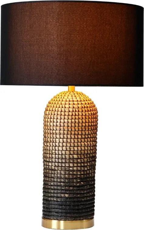 Designová stolní lampa Saretha 61 cm černá
