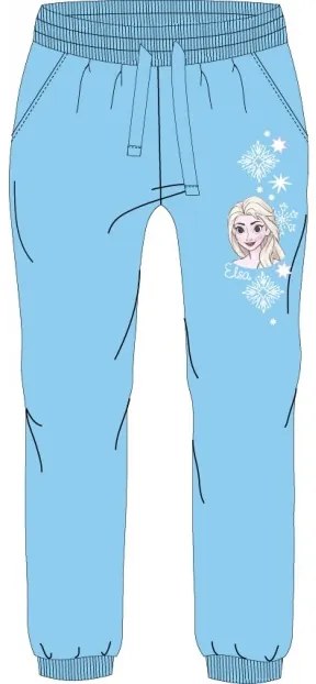 E plus M - Dívčí tepláky Ledové království - Frozen - Elsa - modré 128