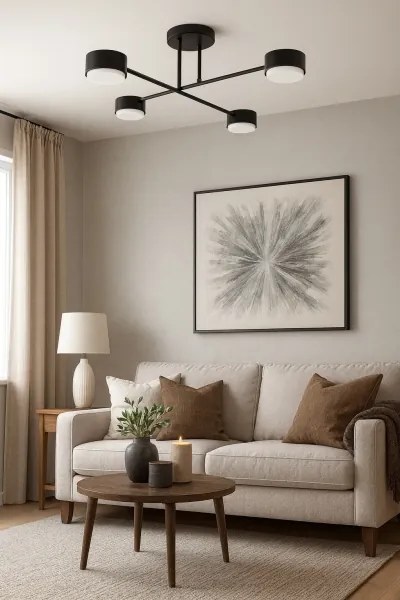 Brilagi - LED Přisazený lustr MONO 4xGX53/30W/230V černá