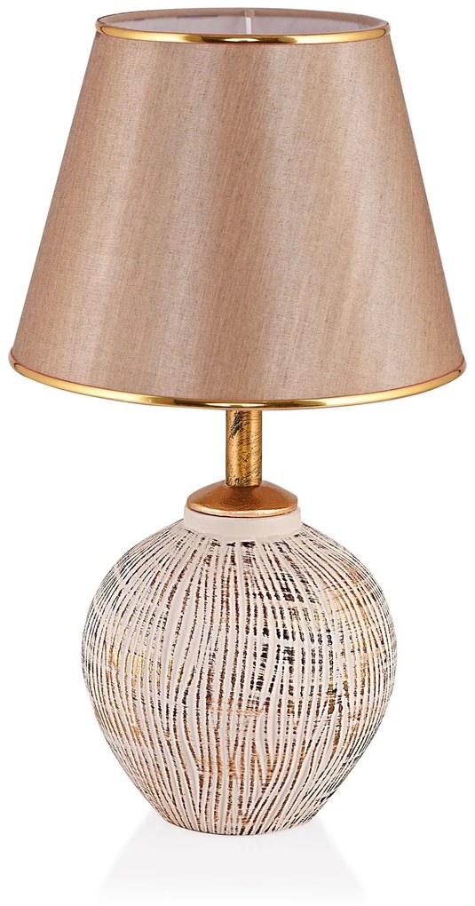 Opviq Stolní lampa TM288, Krémová, Zlatá