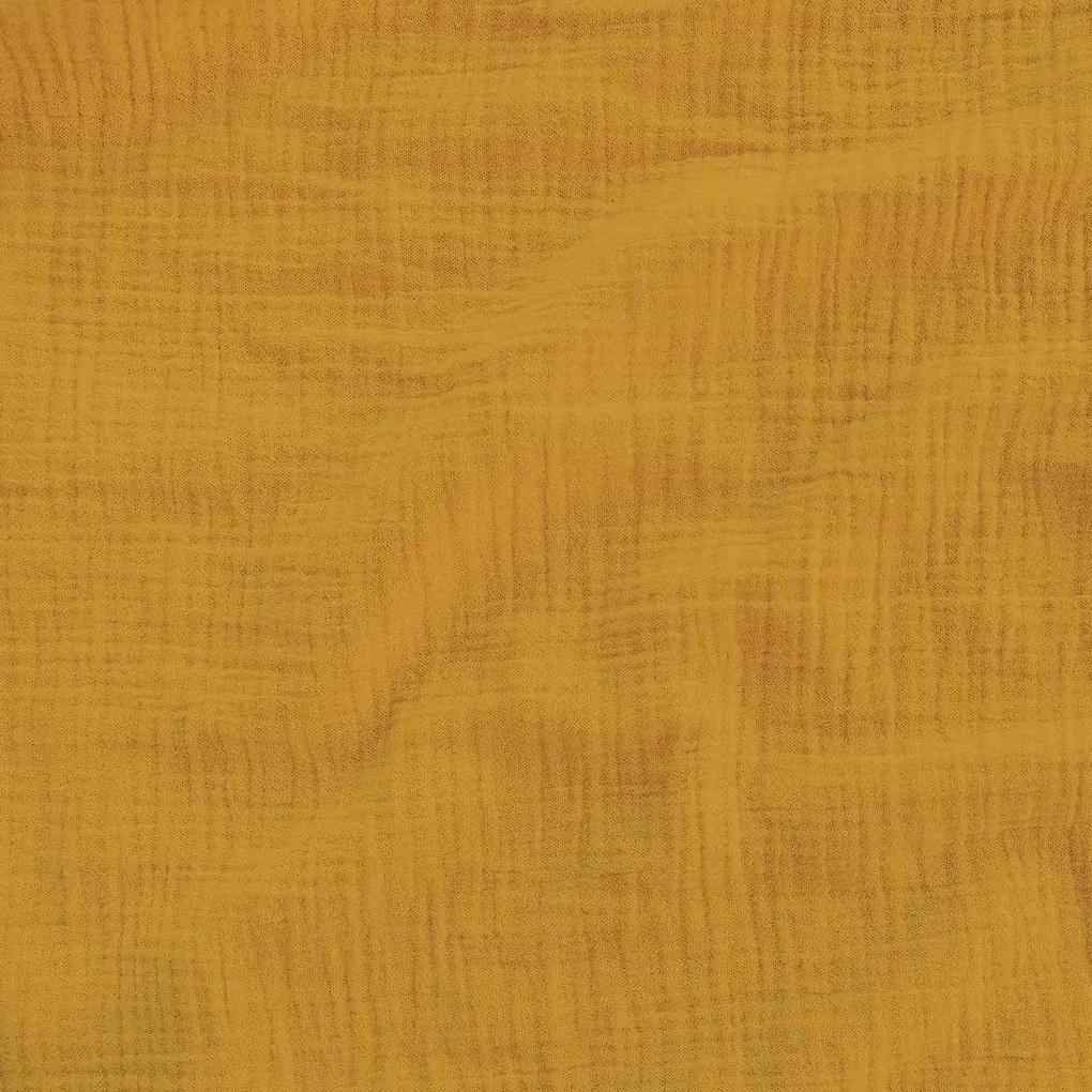 Mušelínové prodloužené povlečení Mustard Velikost: 140 x 220 + 70 x 90