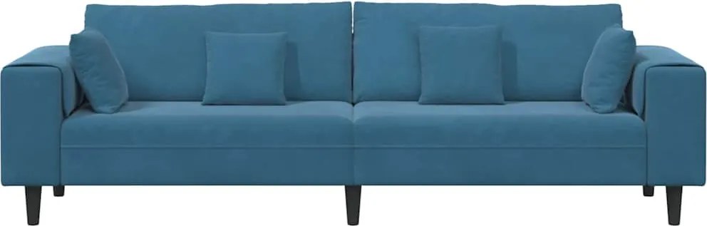 Pohovka Modrá 250 x 77 x 76 cm samet 3335152