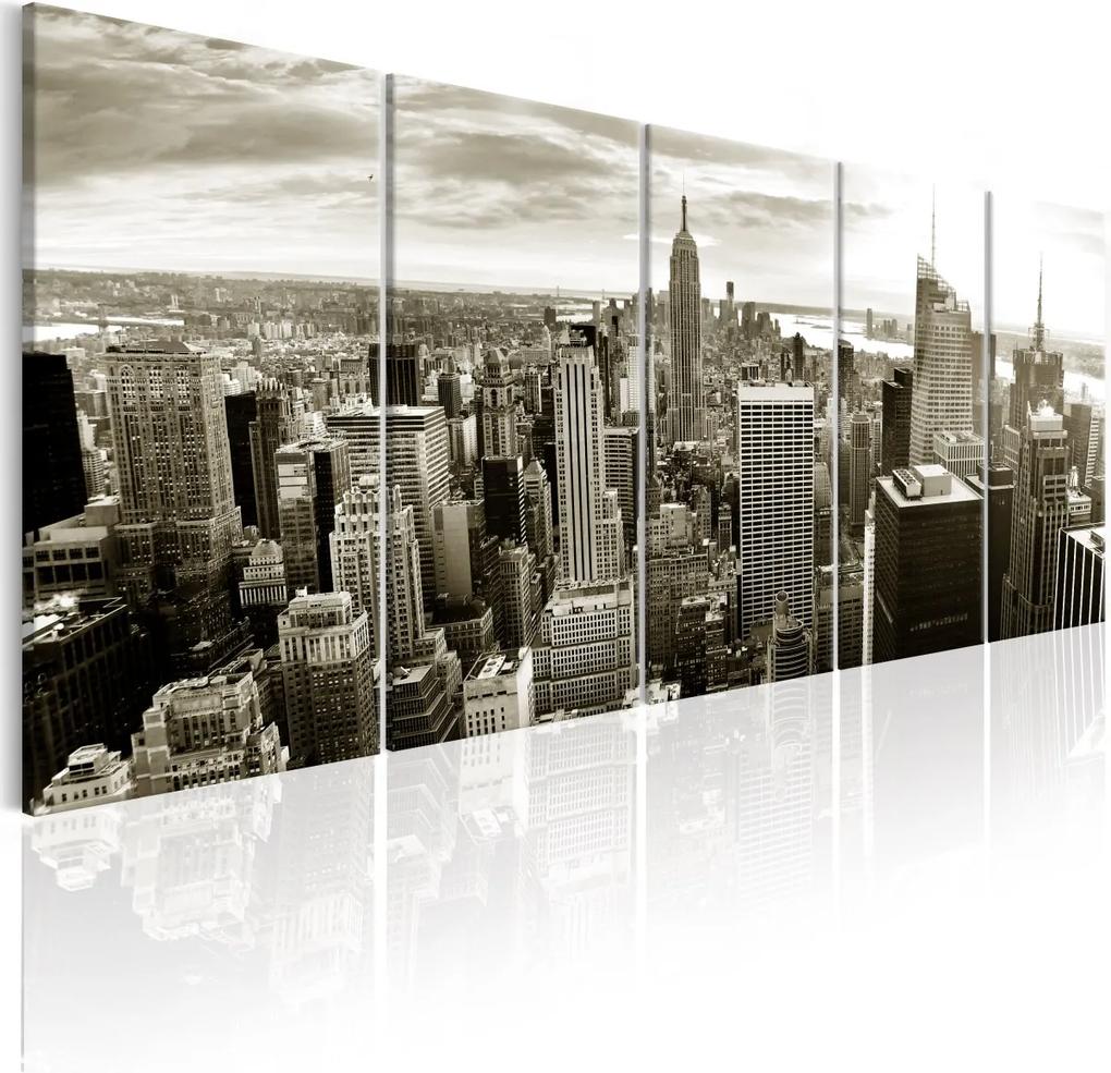 Murando DeLuxe Pětidílný obraz - Manhattan Velikost: 100x50 cm
