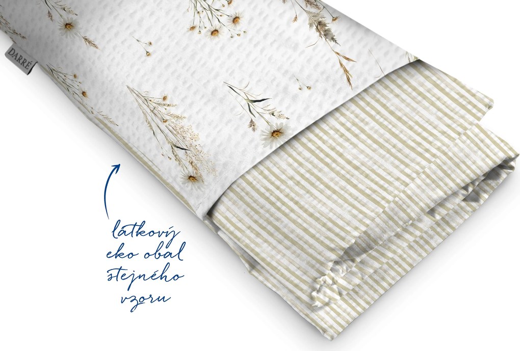 Krepové prodloužené povlečení Polní kvítí Velikost: 140 x 220 + 70 x 90