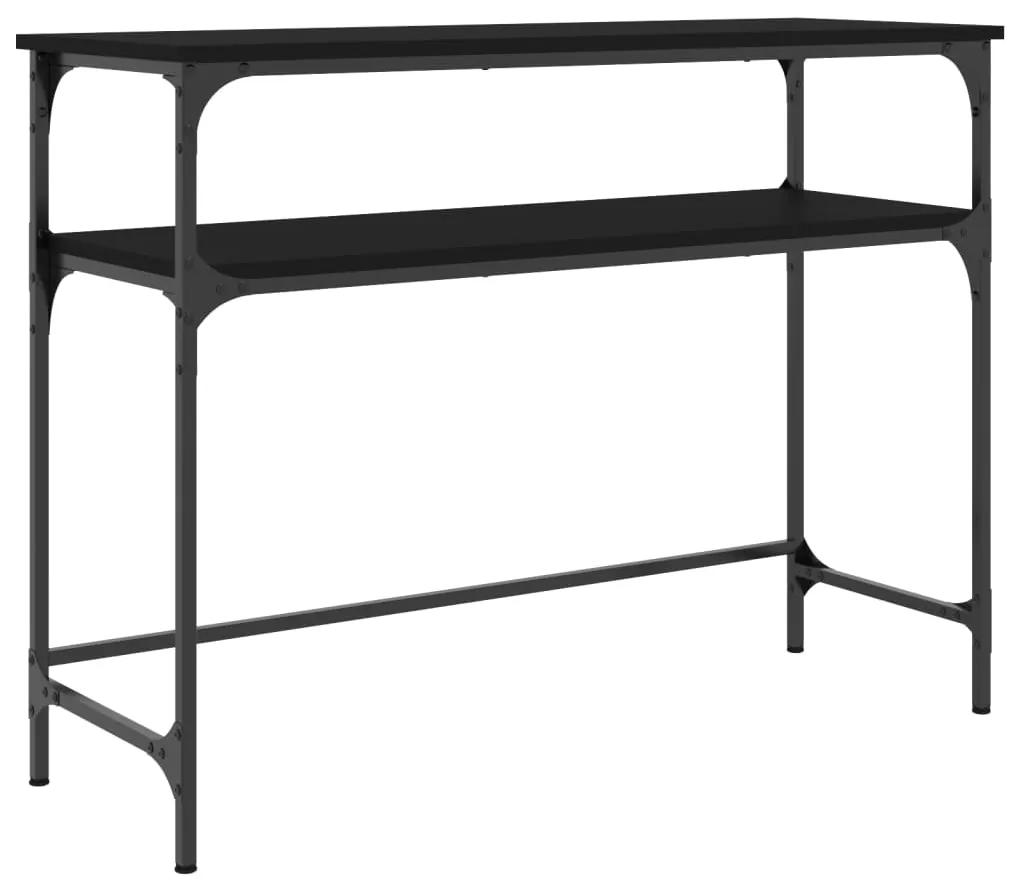 vidaXL Konzolový stolek černý 100 x 35,5 x 75 cm kompozitní dřevo