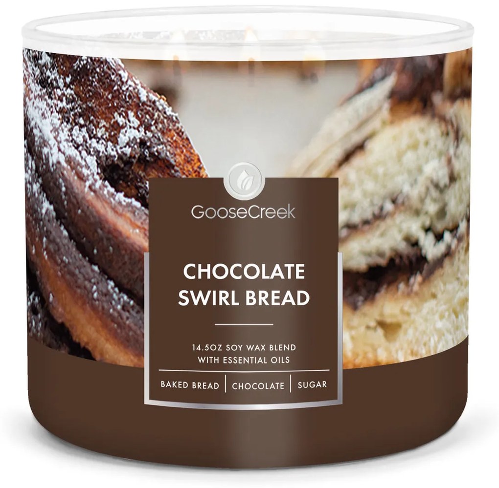 Goose Creek Candle svíčka Chocolate Swirl Bread, 411 g