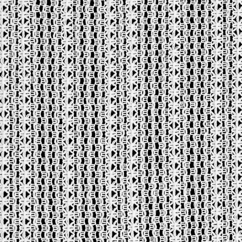 ZÁCLONA NA PÁSCE PATRICIA 140X270 CM BÍLÁ