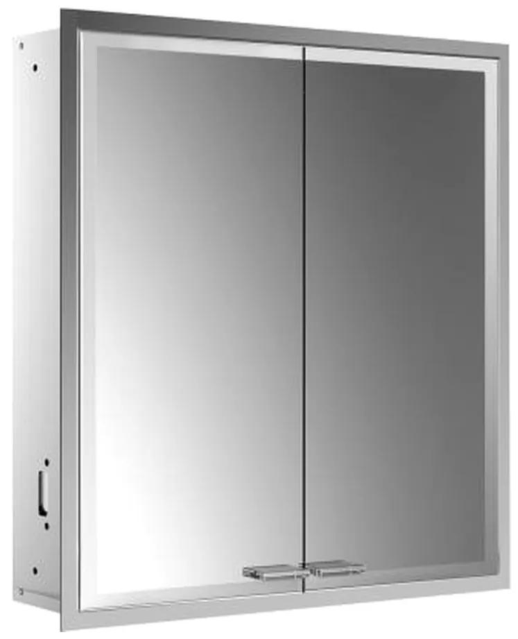 Emco Prestige 2 - Vestavěná zrcadlová skříň 615 mm bez světelného systému, zrcadlová 989707101