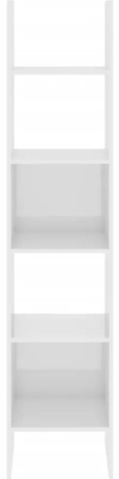 vidaXL Knihovna bílá s vysokým leskem 40 x 35 x 180 cm dřevotříska
