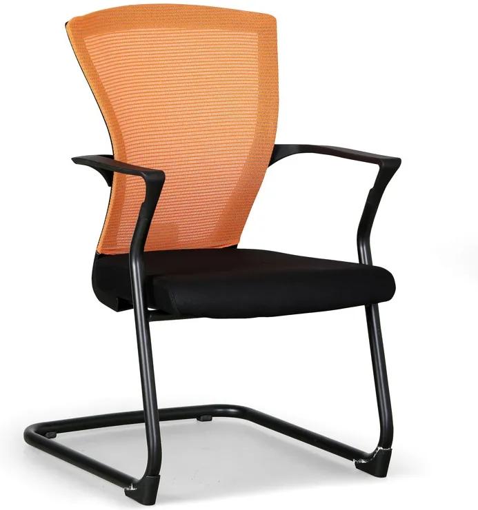 B2B Partner Konferenční židle BRET, černá/oranžová