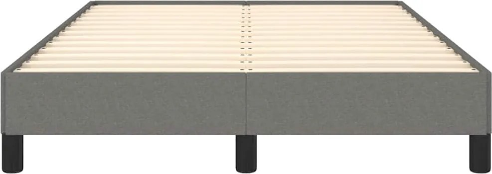 Rám postele bez matrací tmavě šedá 120x190 cm textil 3269606