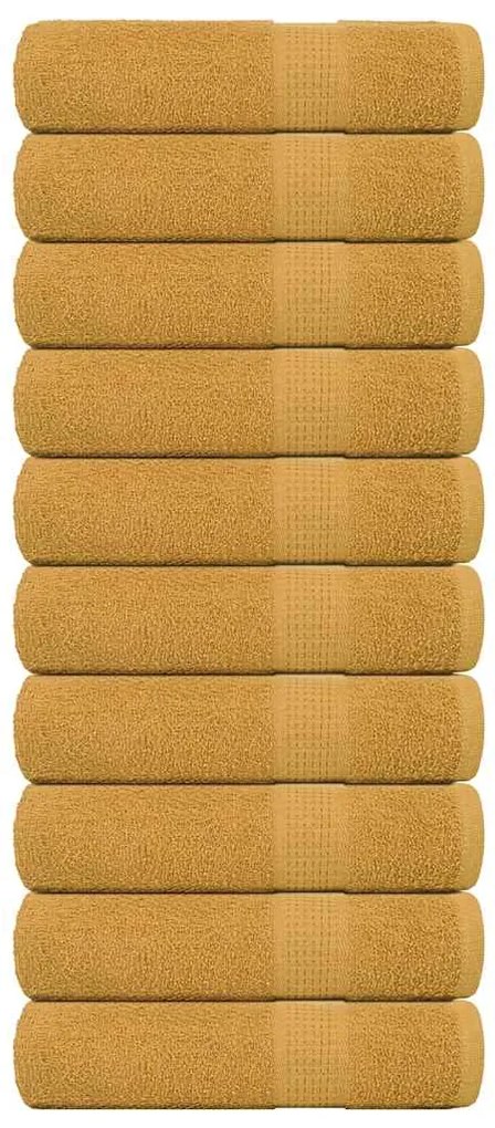 Ručníky do sprchy FROGN 10 ks zlaté 70x140 cm 360 g/m² 136811